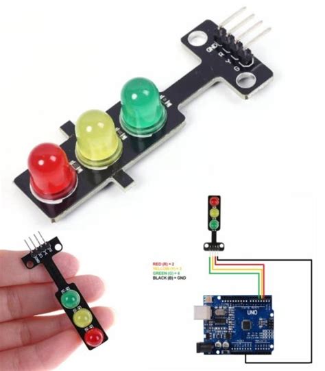 5v Traffic Light Led Module Arduino Red Yellow Green 5mm Led Darazpk