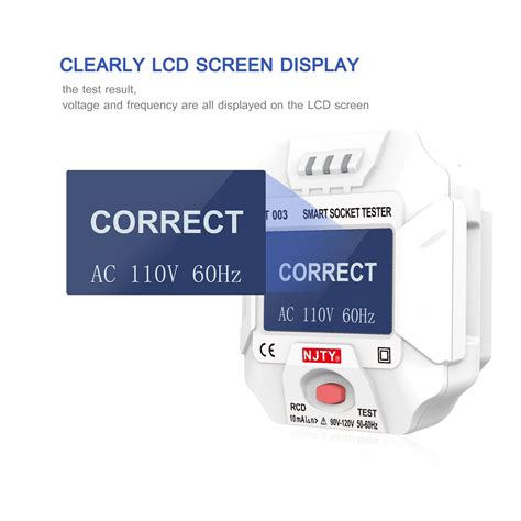 Njty 90~120v Socket Outlet Tester Smart Socket Tes Vicedeal