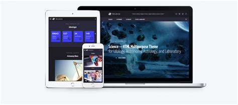 science multipurpose html5 website template