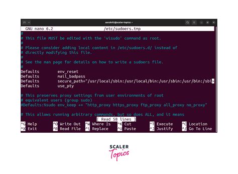 how to add user to sudoers in linux scaler topics