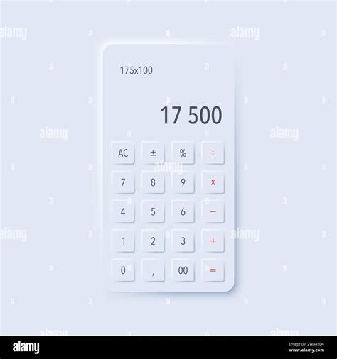 Calculator Blue Interface Stock Vector Image And Art Alamy