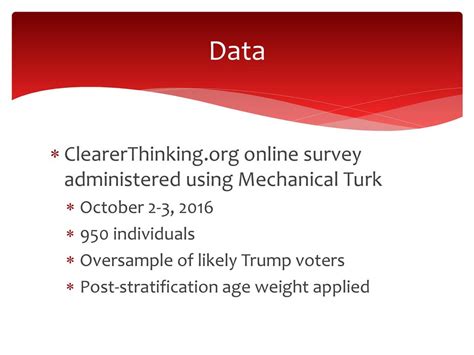 Donald Trump Voters And Support For Gender Equality Ppt Download