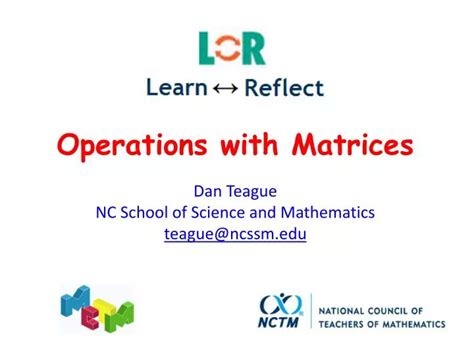 PPT Operations With Matrices PowerPoint Presentation Free Download ID