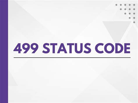 499 status code