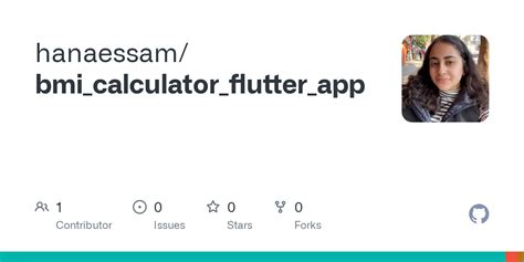 GitHub Hanaessam Bmi Calculator Flutter App
