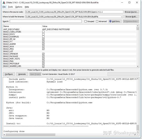 （四十一）cmake vs opencv opencv contrib 环境配置 知乎