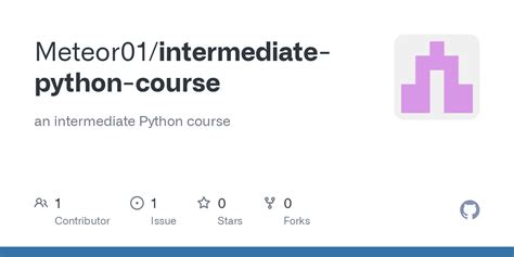 GitHub Meteor01 Intermediate Python Course An Intermediate Python Course