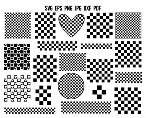 Checkered Svg Checkered Pattern Svg Checkerboard Svg Seamless Checkered Pattern Svg