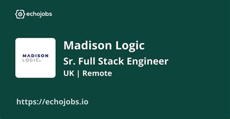 madison logic is hiring sr full stack engineer uk remote [python go
