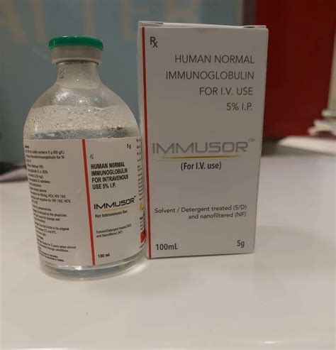 Human Normal Immunoglobulin Injection Strength 5 G At ₹ 7499 Piece In Noida