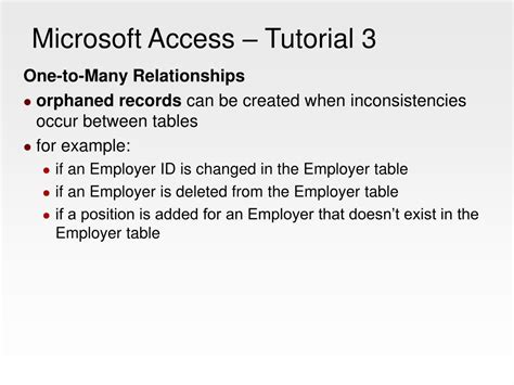 ppt microsoft access tutorial 3 powerpoint presentation free