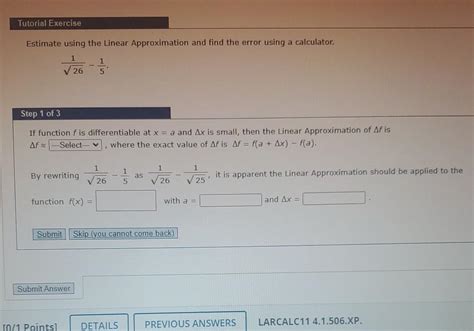 Solved Tutorial Exercise Estimate Using The Linear Chegg
