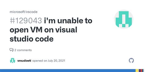 I M Unable To Open VM On Visual Studio Code Issue Microsoft Vscode GitHub