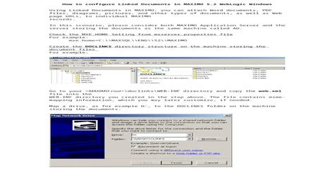 Doc How To Configure Linked Documents In Maximo 52 Weblogic Windows Dokumentips