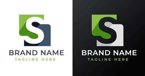 Premium Vector S Letter Logo Design With Abstract Square Shape Style