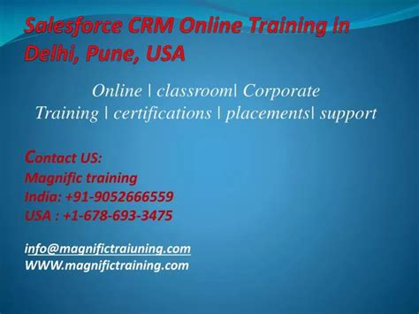 Ppt Salesforce Crm Online Training In Delhi Pune Usa Powerpoint Presentation Id 6349940