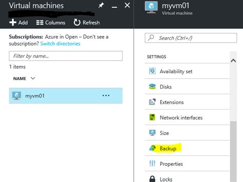 Azure Vm Backup Directly From Vms Blade Apostolidis Cloud Corner