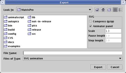 MatrixPro Tutorial Exporting