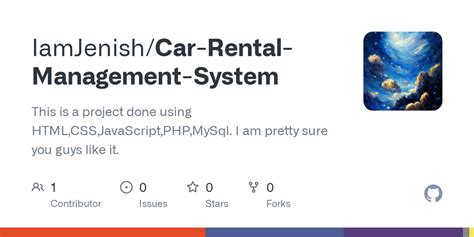 Github Iamjenishcar Rental Management System This Is A Project Done