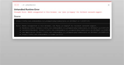 Snowpack Pixijs Codesandbox