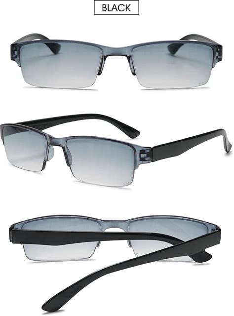 Vevesmundo Semi Brown Plastic Rectangular Reading Glasses For Men And Women International