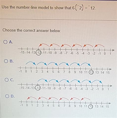 Solved Use The Number Line Model To Show That Chegg Com