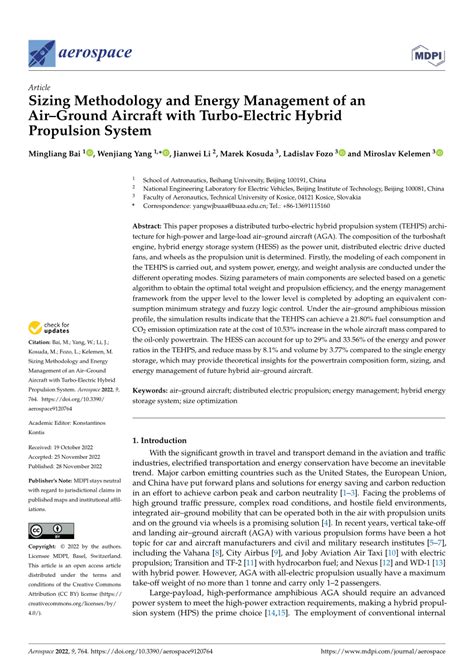 Pdf Sizing Methodology And Energy Management Of An Airground