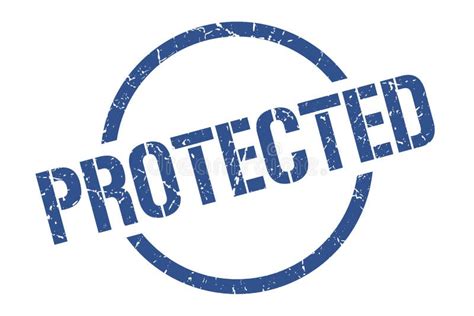 Protected Stamp Stock Vector Illustration Of Protected 122120960