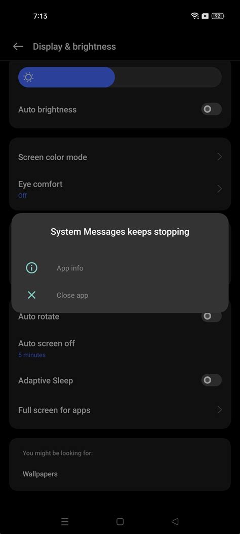 system message keeps showing up r oppo