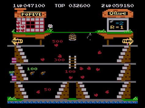 Popeye Improved Graphics Approach Standard Atari Graphics Atari 8