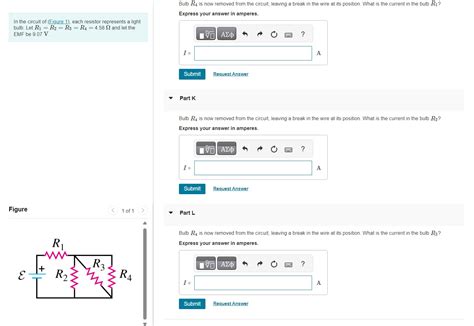 Solved Bulb R4 Is Now Removed From The Circuit Leaving A Chegg Com