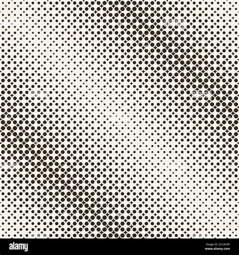 Vector Seamless Pattern Abstract Halftone Background Modern Stylish Texture Repeating Grid