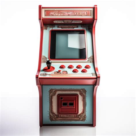 Premium Photo A Arcade Gaming Machine Isolated On White Background