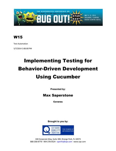 Implementing Testing For Behavior Driven Development Using Cucumber Pdf Internet For