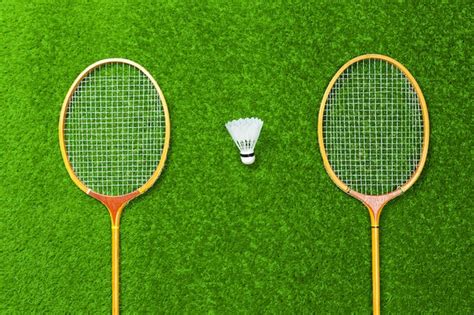 Premium Photo Badminton On Grass