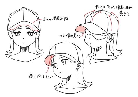 「イラスト書き方」おしゃれまとめの人気アイデア｜pinterest｜yuka スケッチの基本 帽子 イラスト キャップ イラスト