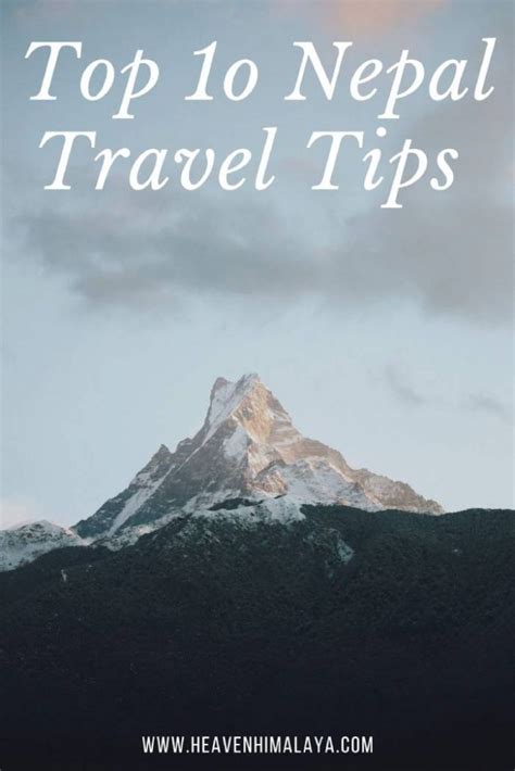 Top Nepal Travel Tips Know Before Traveling To Nepal
