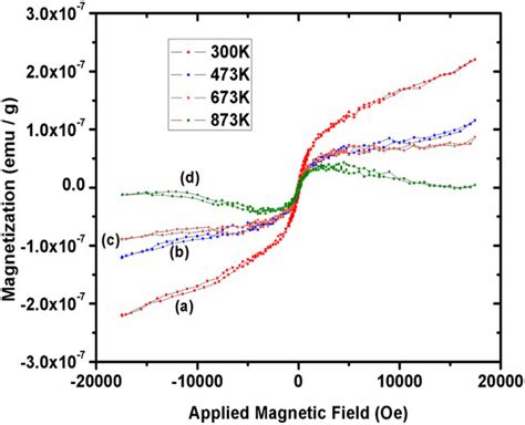 magnetization response for approximately 100 nm thin zno nw arrays