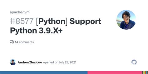 Python Support Python X Issue Apache Tvm GitHub