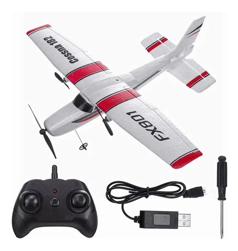 fx801 airplane cessna 182 2 4g radio remote control plane 2ch rc glider