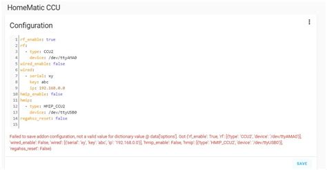 Can´t Get Homematic Addon Working Configuration Home Assistant