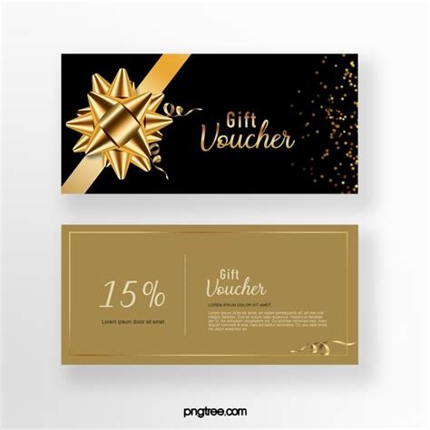 블랙 골드 리본 일러스트 럭셔리 상품권 테이프 템플릿 Psd 다운로드 디자인 자료 다운로드 T Certificate Template Vip Card Design