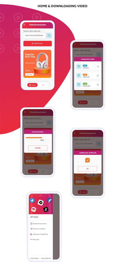 Video Downloader Application On Behance