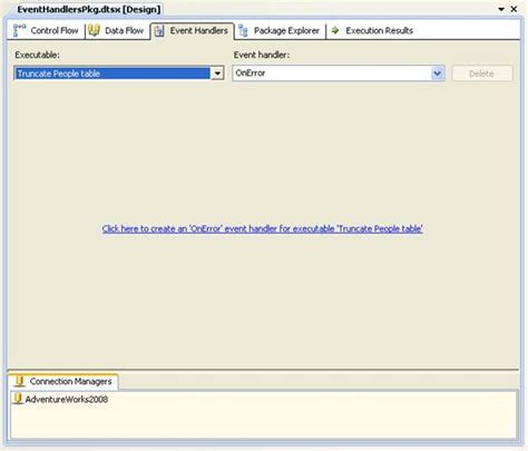 SSIS Event Handlers Basics Simple Talk