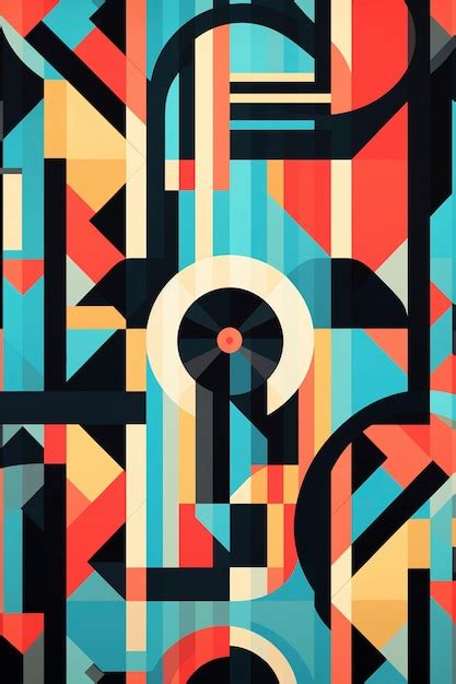 Seamless Abstract Pattern Design AI Generated Image