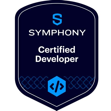 symphony certified developer credly