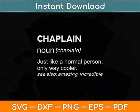 Chaplain Definition Svg Cutting File Artprintfile