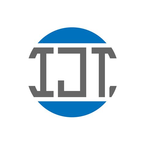 IJT Letter Logo Design On White Background IJT Creative Initials Circle Logo Concept IJT