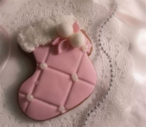 Pink Stocking Cookie