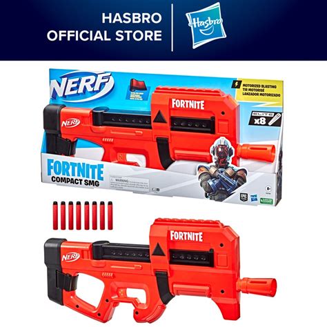 Nerf Fortnite Compact Smg Motorized Dart Blaster Ultra Red Wrap 8